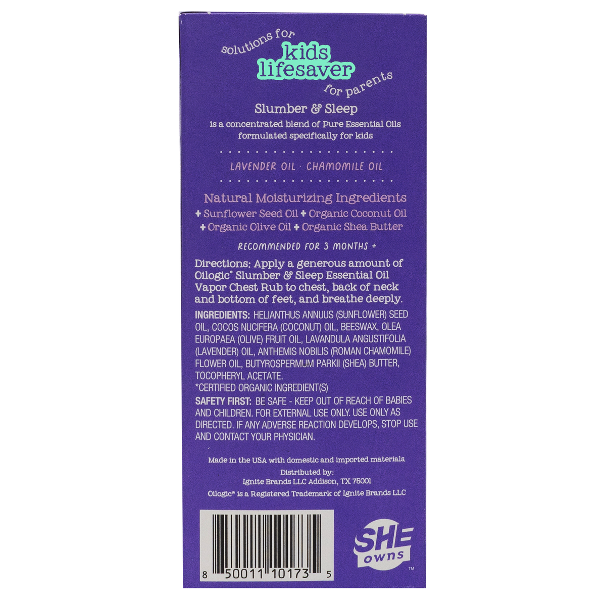Slumber & Sleep Vapor Chest Rub for Kids
