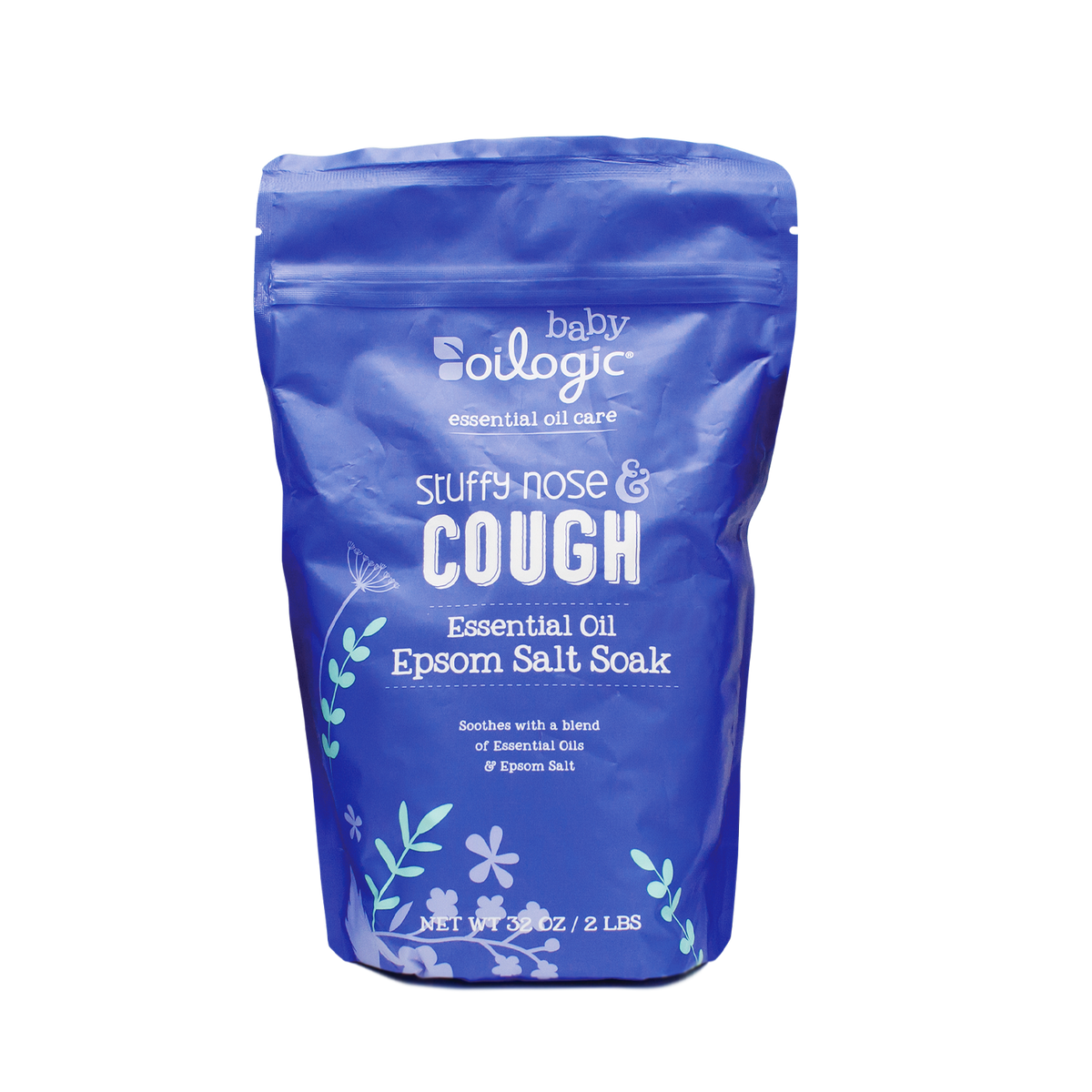 Stuffy Nose & Cough Essential Oil Epsom Salt Bath for Babies